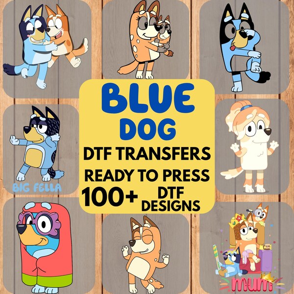 Bluey Heat Transfer - Etsy