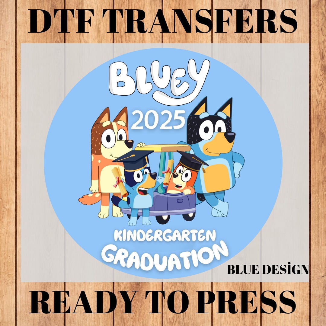 Bluey 2025 Kindergarten Grad,bluey Graduation From Kindergarten, Bluey ...