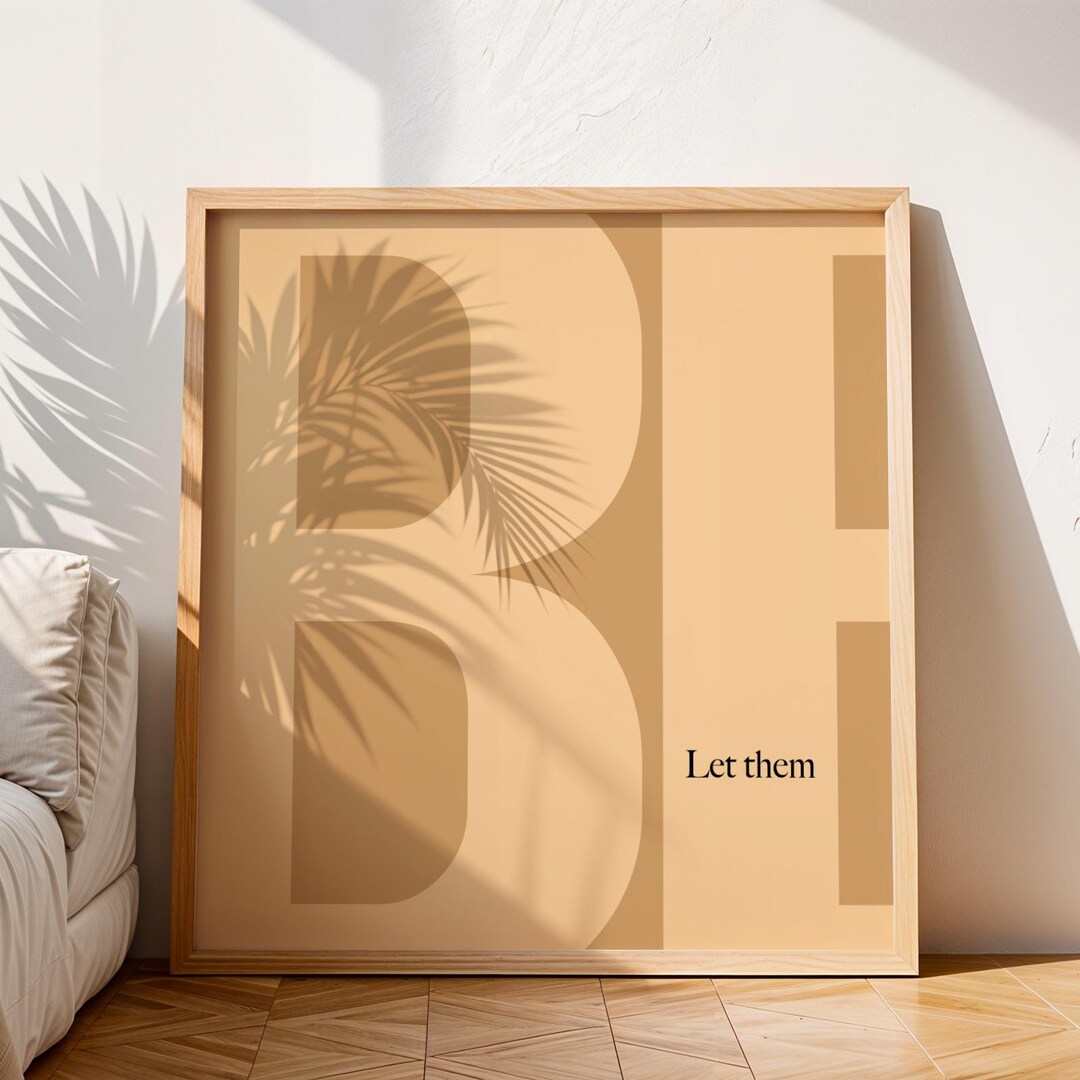 Let Them Theory Print | Mel Robbins Poster | Self Love Print ...