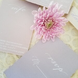 Modern Handwritten Calligraphy Wedding Invitations Minimal - Etsy