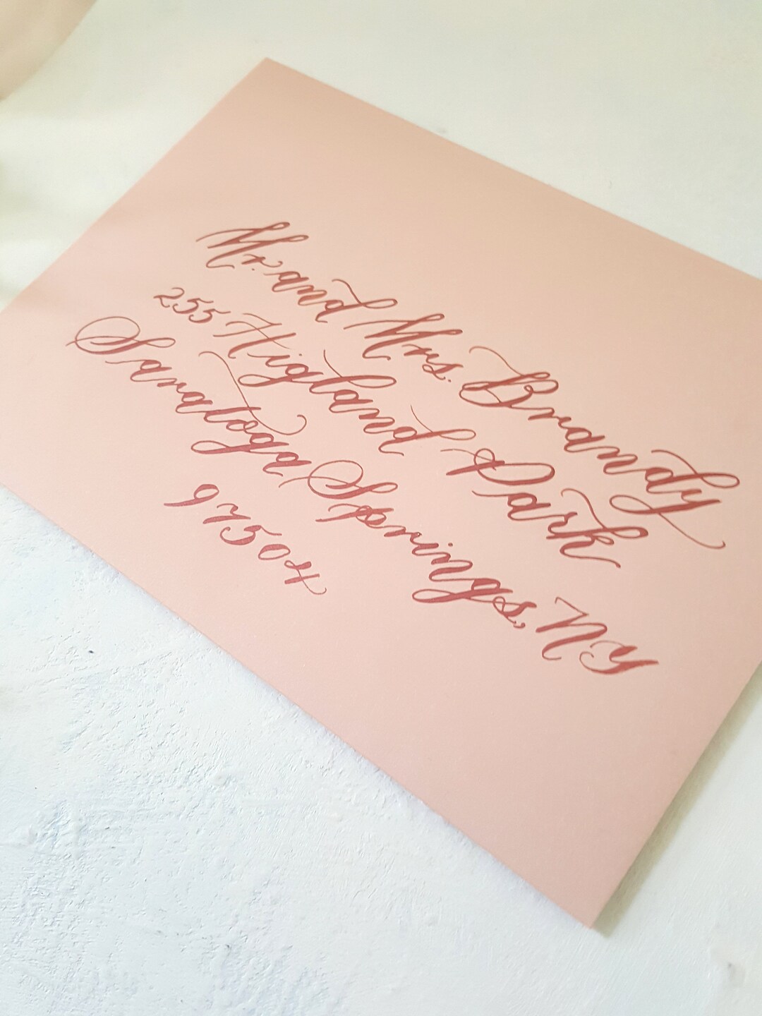 Custom Calligraphy Envelope Addressing - Bronte Style - Etsy