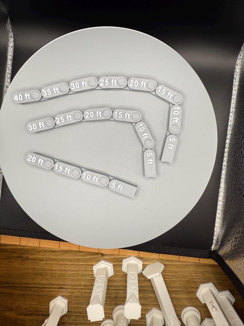 Flexible Articulated Terrain Ruler for TTRPG Dnd Dungeons and Dragons D ...