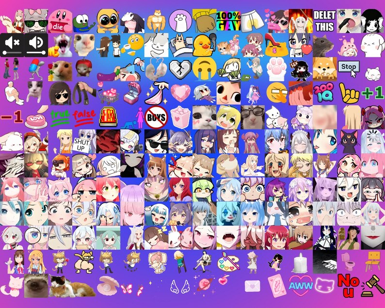 Funny Memes Animated Emotes Pack for Twitch and Discord for Streaming ...
