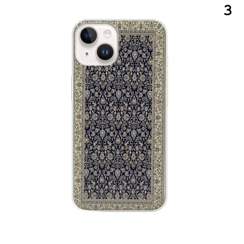 Persian Rug iPhone 16 Pro Case Red Print Antique Carpet Cover for ...