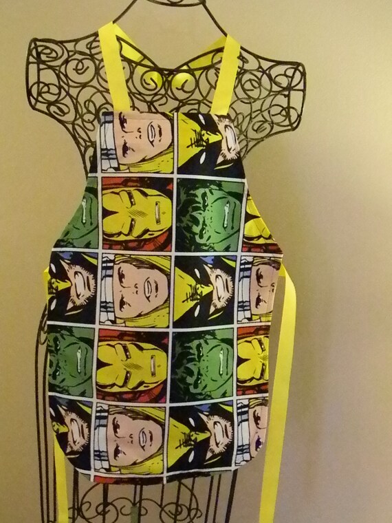 Marvel Superhero Face Kids Apron | Etsy