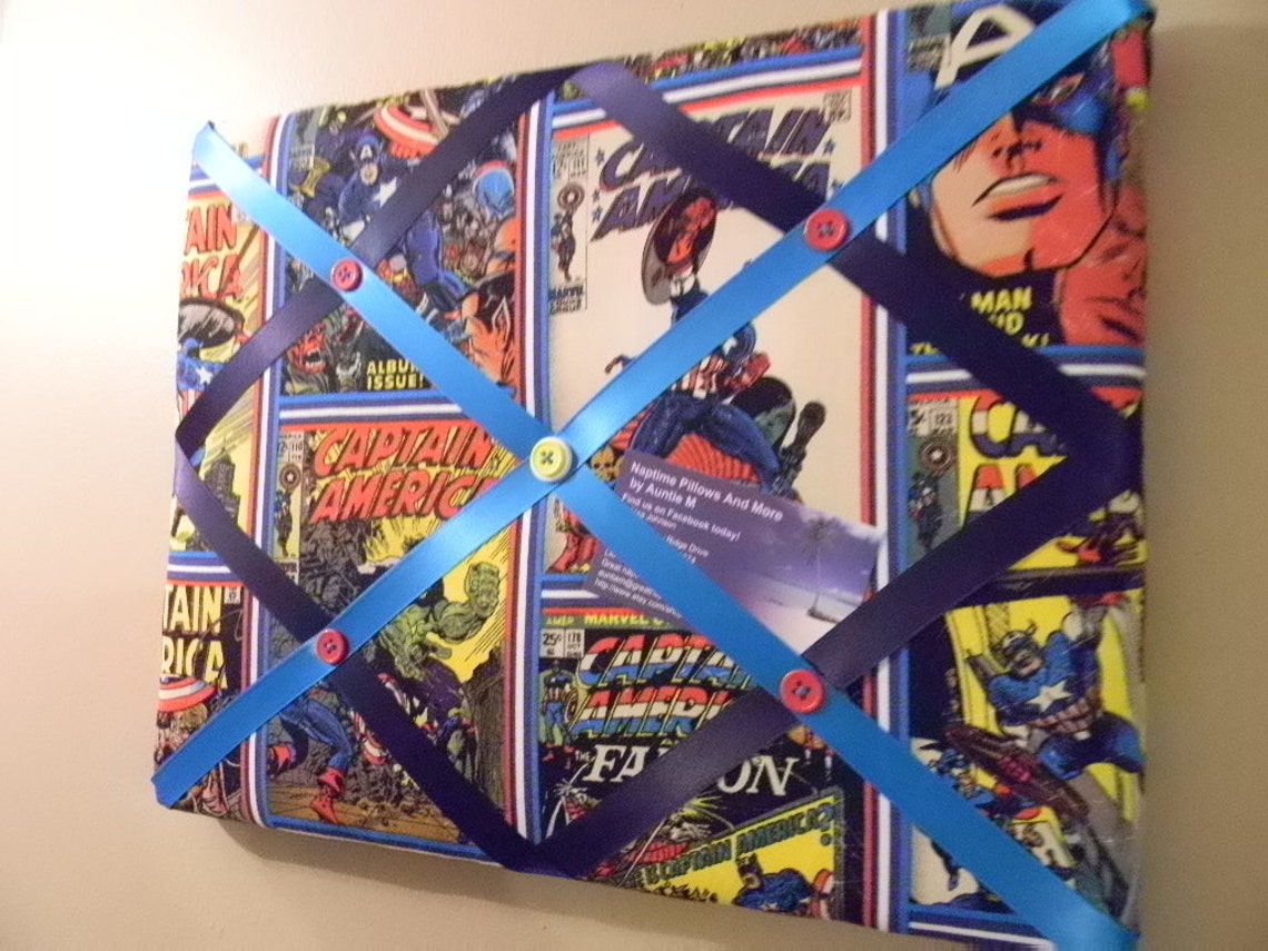 11 X 14 Captain America Comic Book Page Memory Board | Etsy