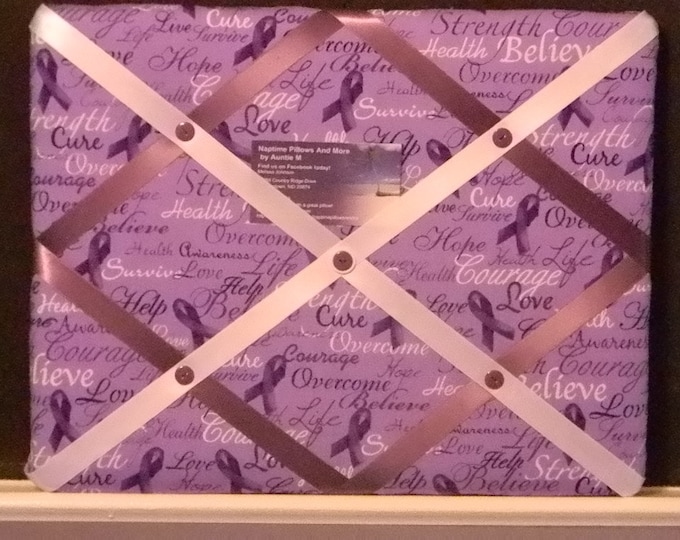 11 X 14 Alzheimer's/purple Ribbon Memory Board - Etsy