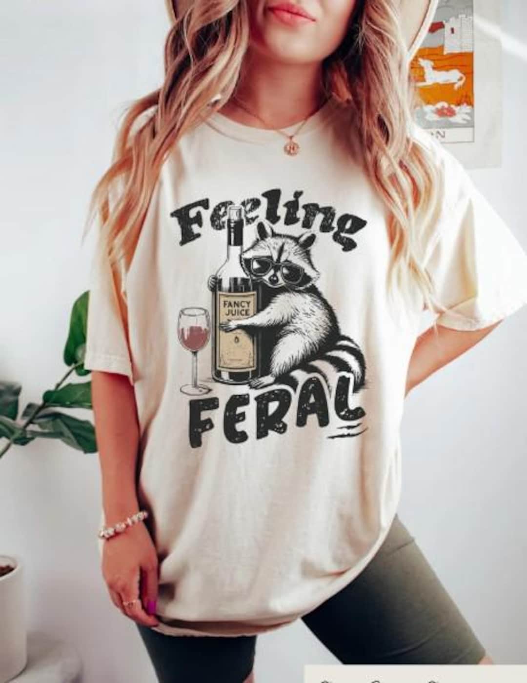 Feeling Feral PNG, Funny Raccoon Meme PNG, Women Sarcastic Humorous ...