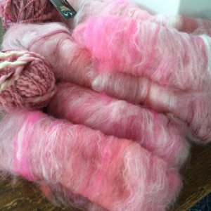Shades of Pink Art Yarn Handwoven Shawl One of a Kind Hand Spun Yarn - Etsy