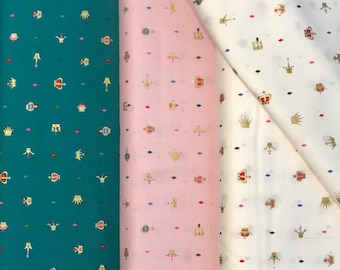 Royal Fabric Royal Crowns Gold on Purple by Lavaguy Queen King ...