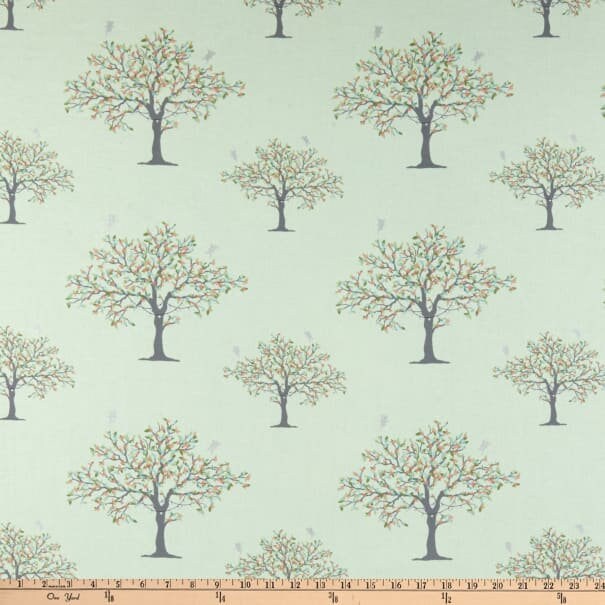 Daisy Flower & Trees Fabric by the Yard or Fat Quarter Riley - Etsy