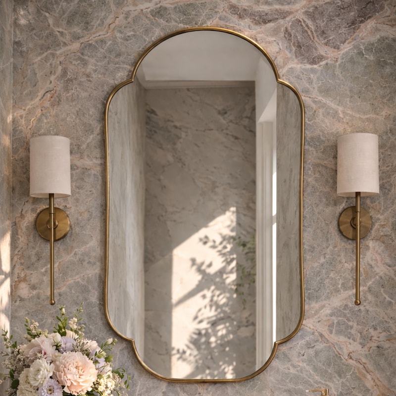 Curved Vintage Mirror - Etsy