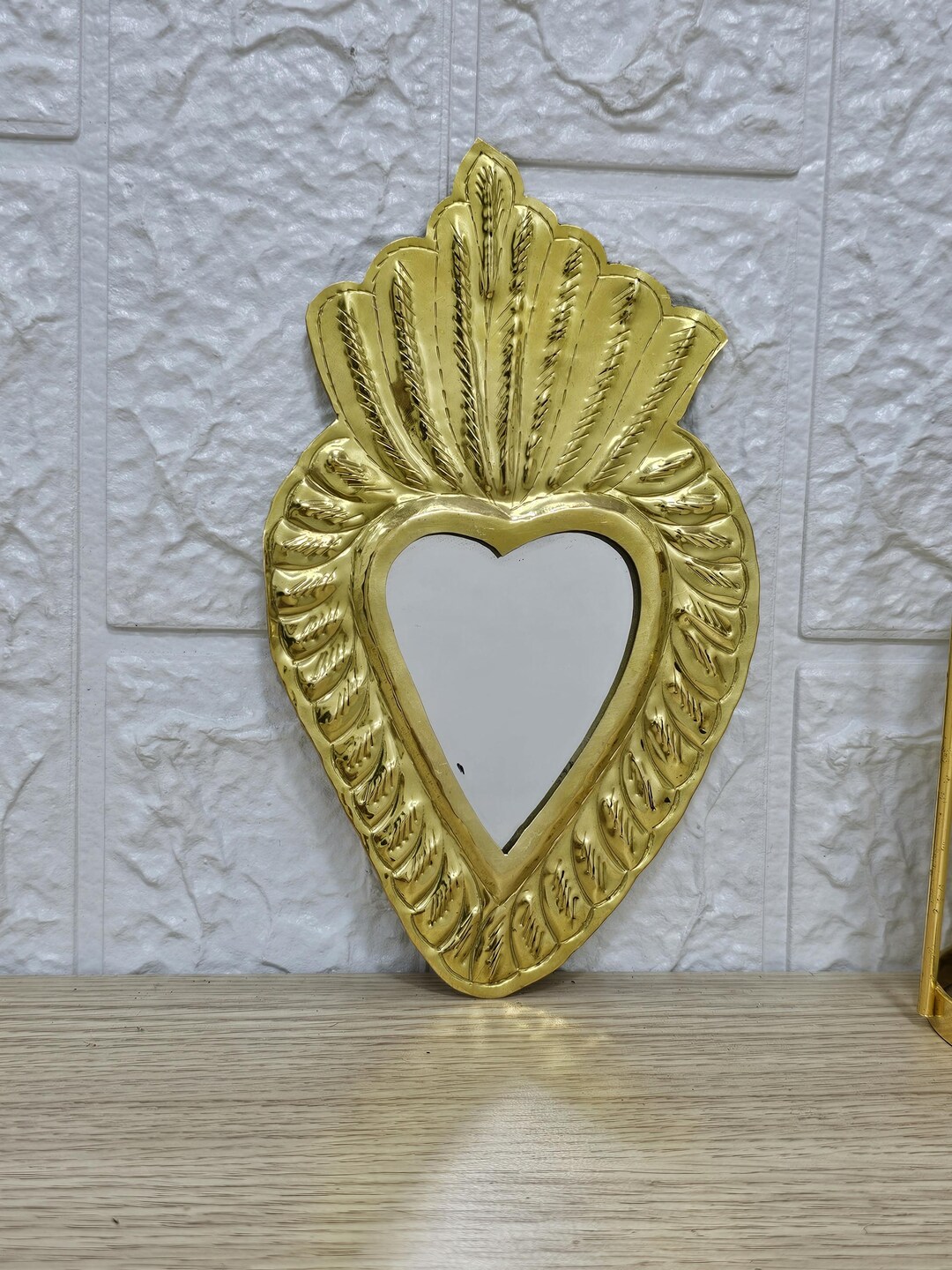 Mini Mirror and Small Brass Mirror for Vanity Mirror for Girl Vintage ...