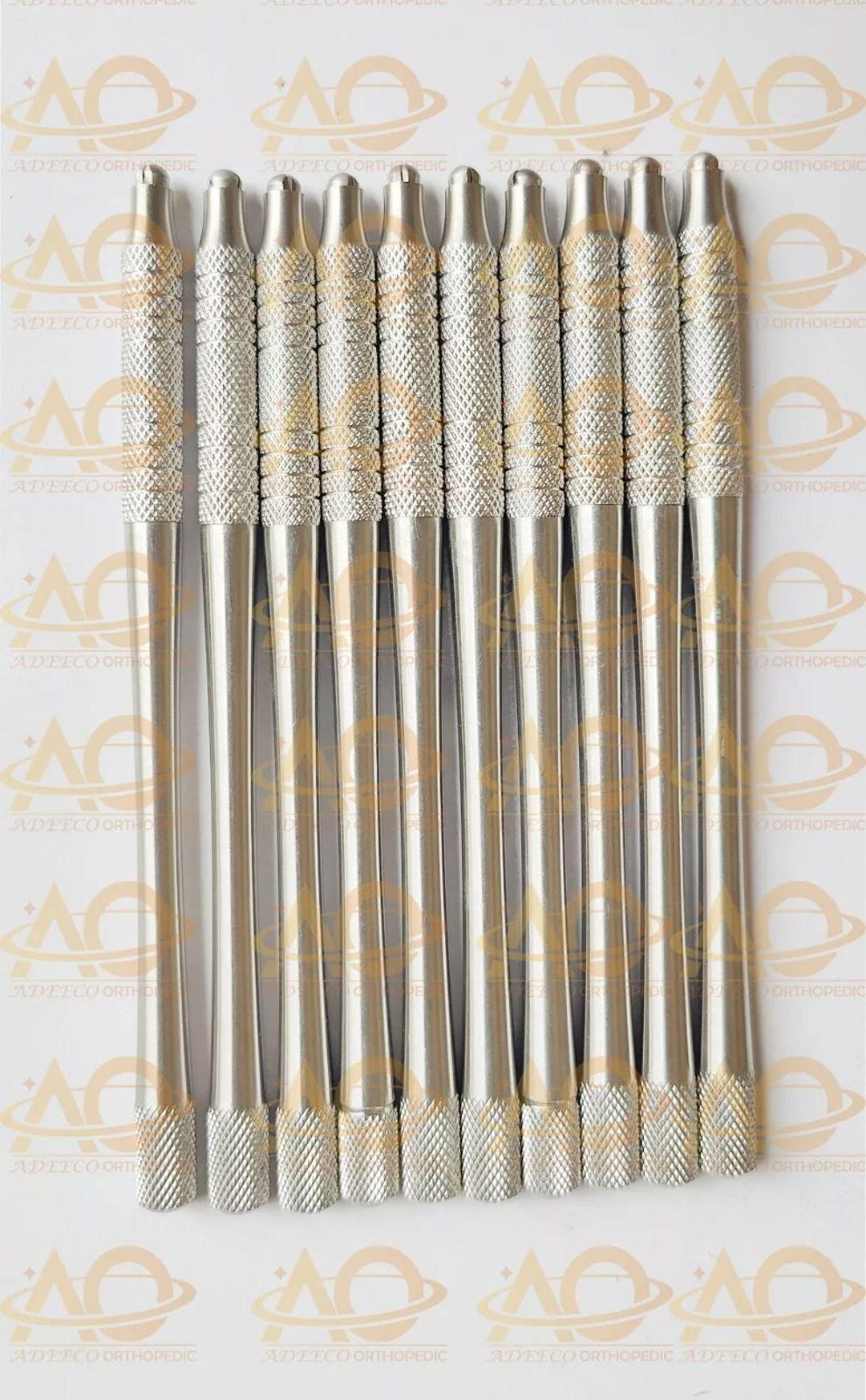 10 Pieces Beaver Blade Handle Round Knurled Stainless Steel Surgical ...