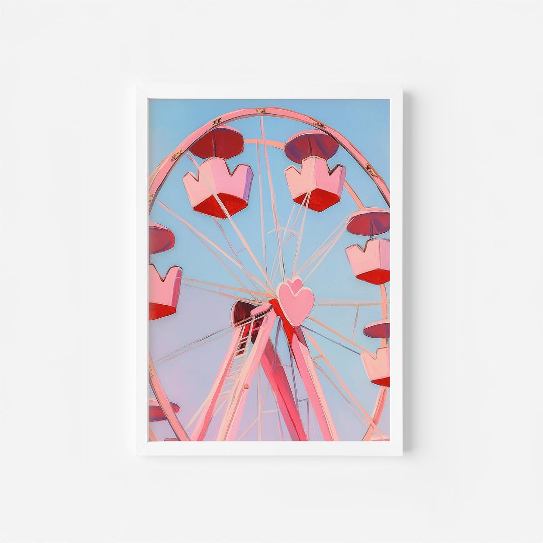 Pastel Ferris Wheel With Heart | Magical Kid's Playroom | Colorful ...