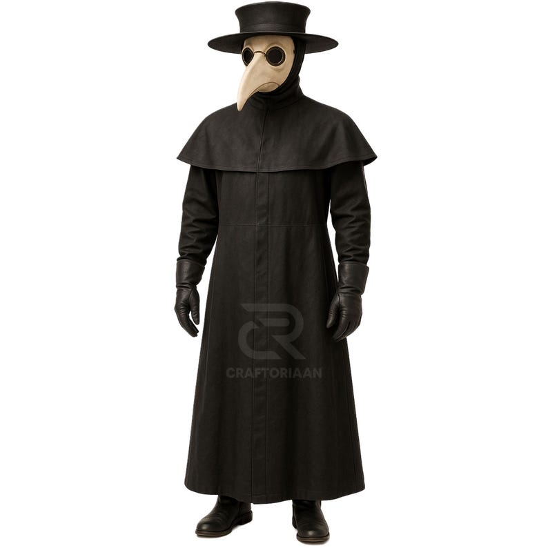 Handmade Cotton Dr. Plague Coat, Gothic Halloween Cosplay Costume - Etsy