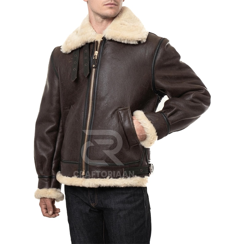 Leon Kennedy RE4 Leather Jacket: B3 Bomber Pilot Style Cosplay - Etsy
