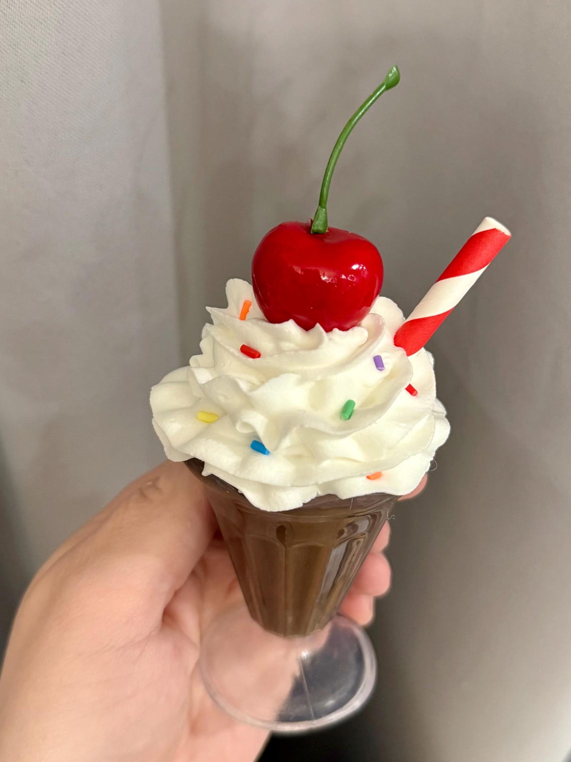 Fake Mini Milkshake, Faux Whipped Shake, Chocolate Shake, Fake Bake ...