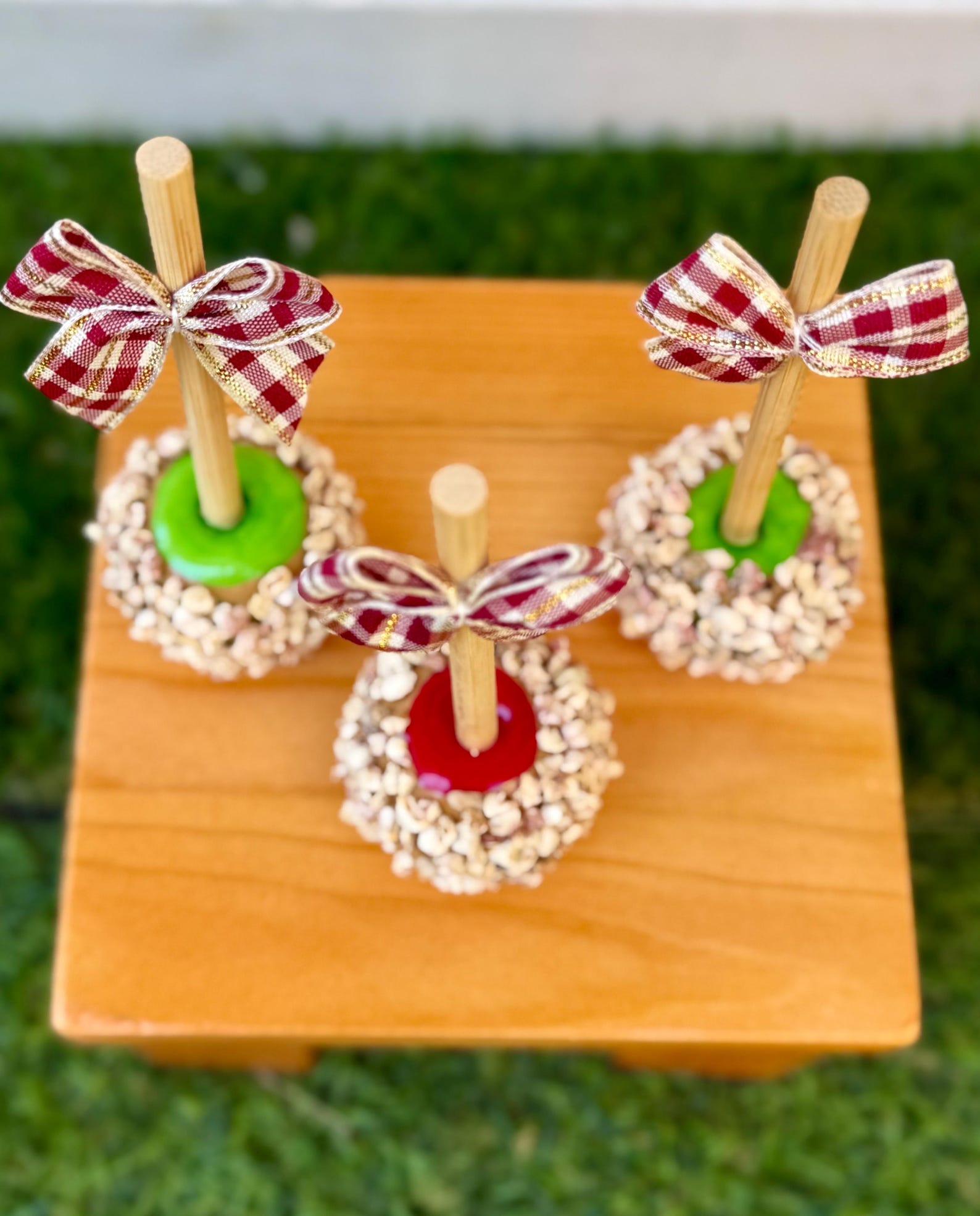 Faux Candy Apples Set: Tiered Tray Fall Decor - Etsy