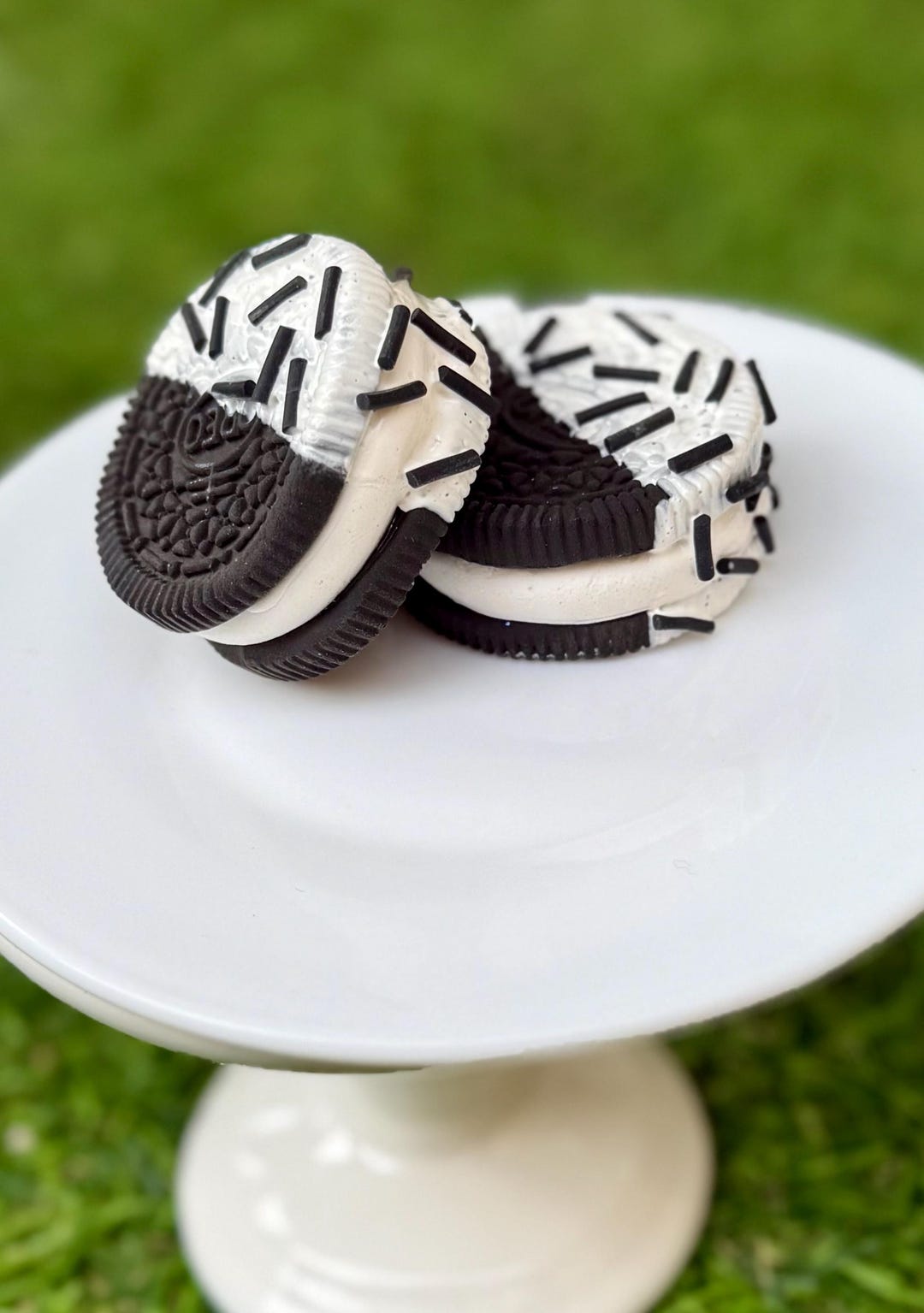 2 Fake Dipped Cookies, Faux Cookies, Fake Cookies, Faux Sweets, Fake ...