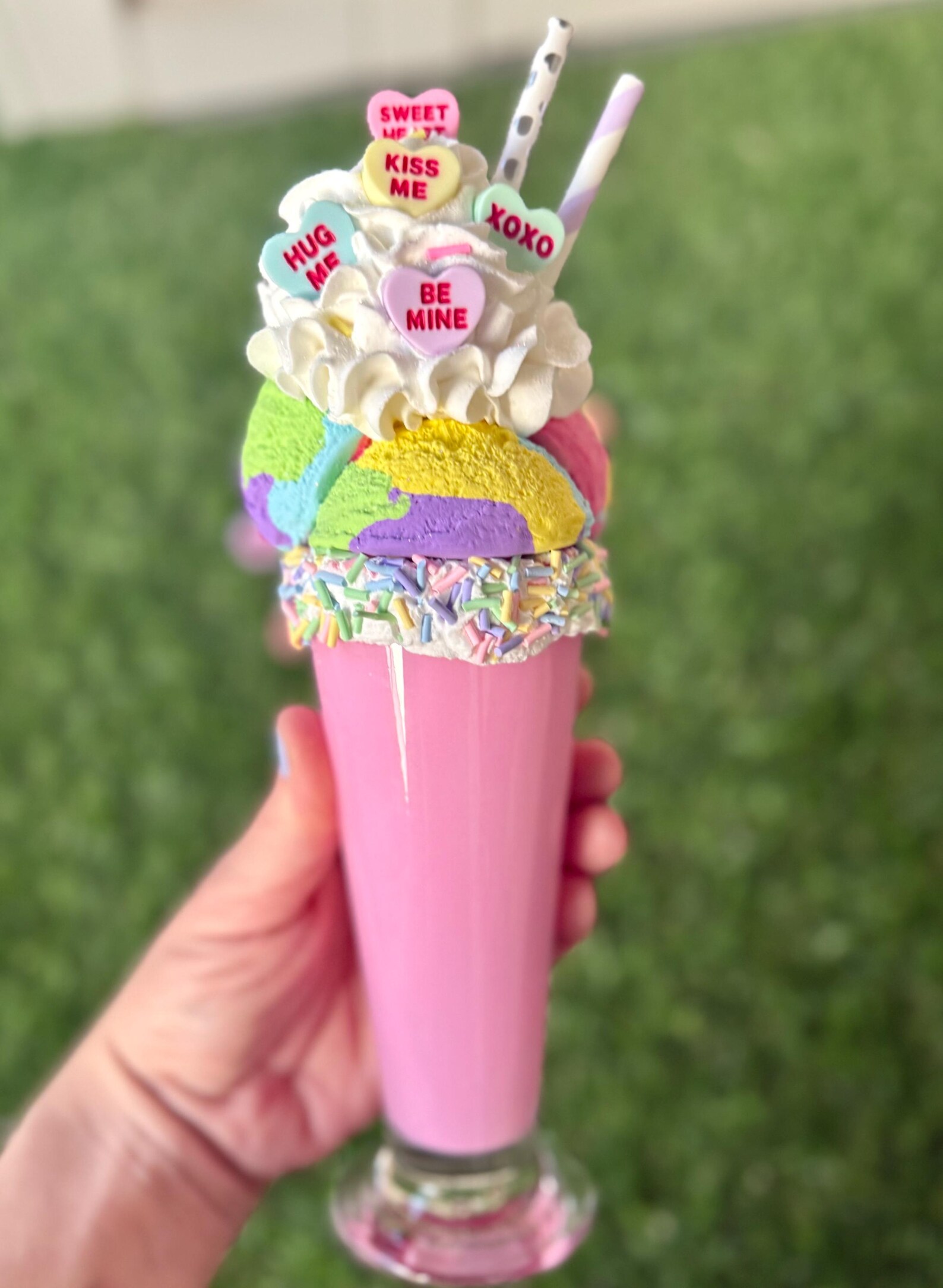 Faux Valentine’s Day Milkshake: Tiered Tray Decor, Fake Bake Sundae - Etsy