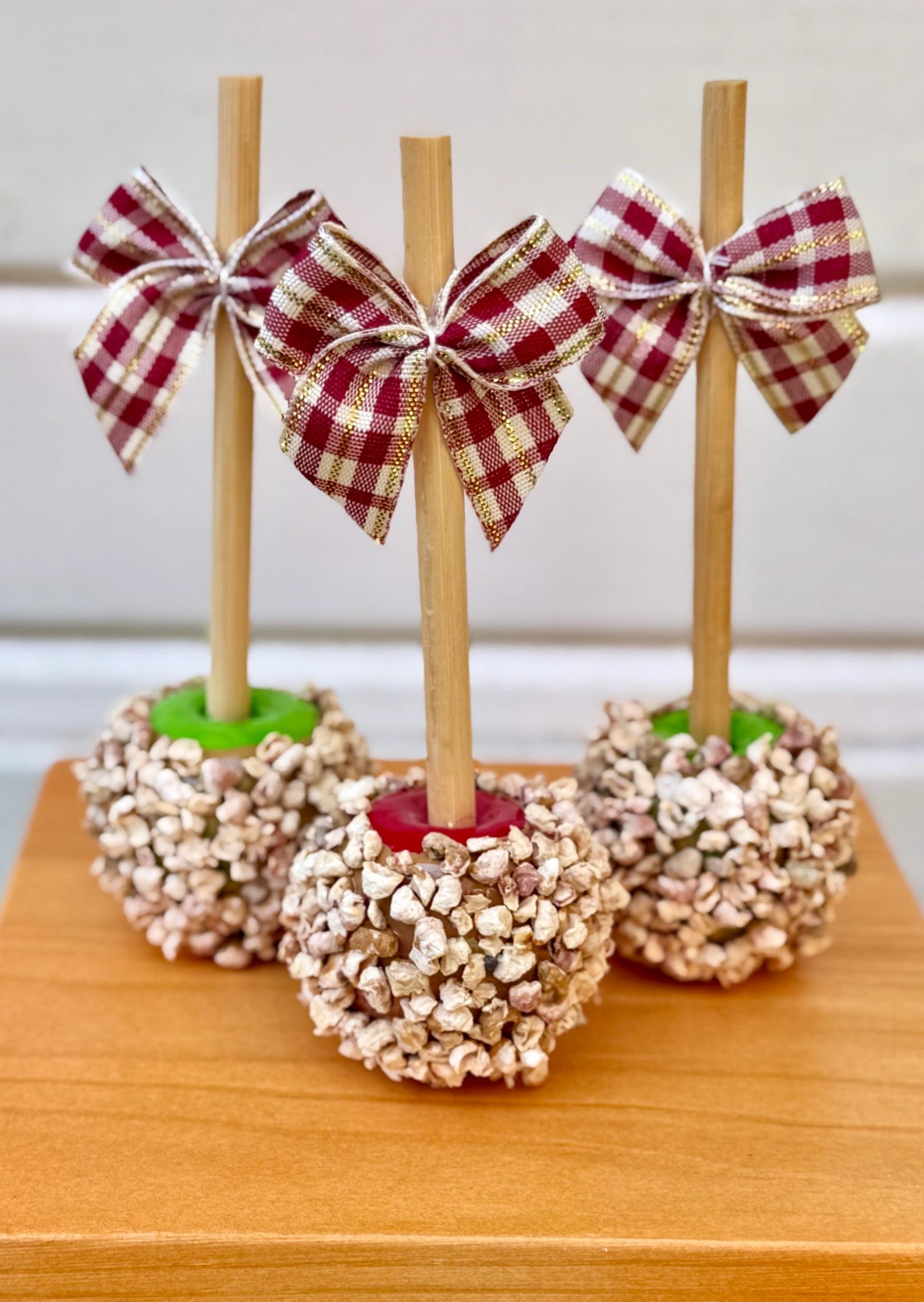 Faux Candy Apples Set: Tiered Tray Fall Decor - Etsy