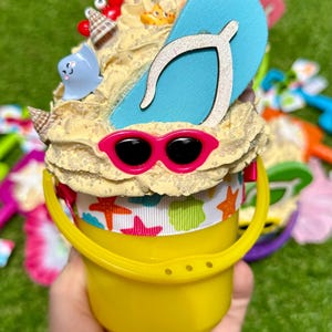 Fake Beach Sand Cupcake: Summer Tiered Tray Decor - Etsy