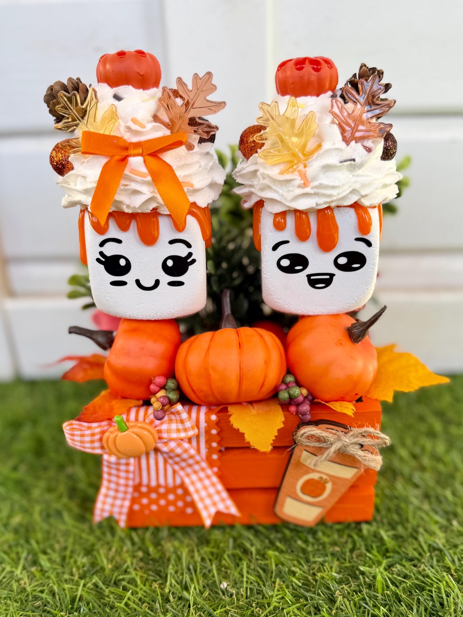 Fall Marshmallow Cuties: Fake Marshmallow Cutie Arrangement, Dripping ...