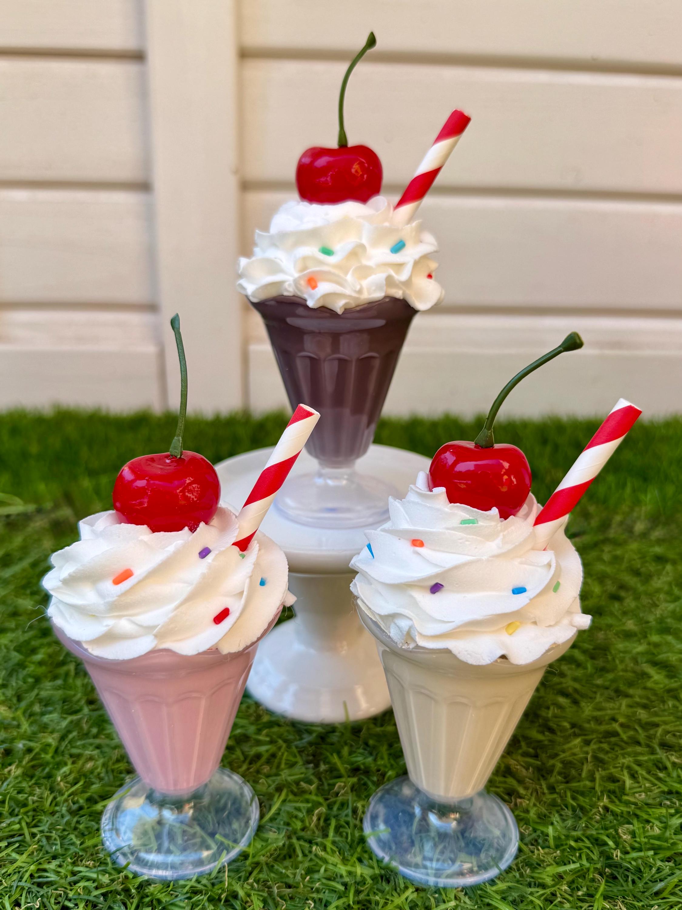 Faux Mini Milkshake: Tiered Tray Decor, Fake Bake - Etsy