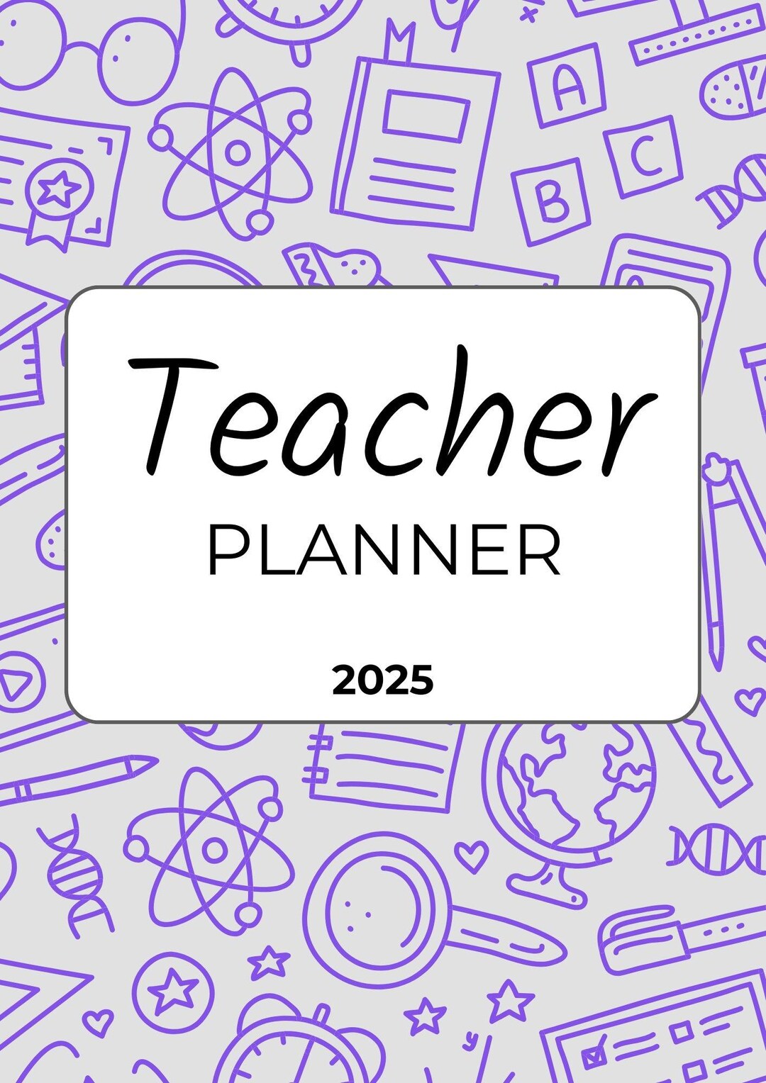 2025 Digital Teacher Planner Printable | PDF Download | Academic Year ...