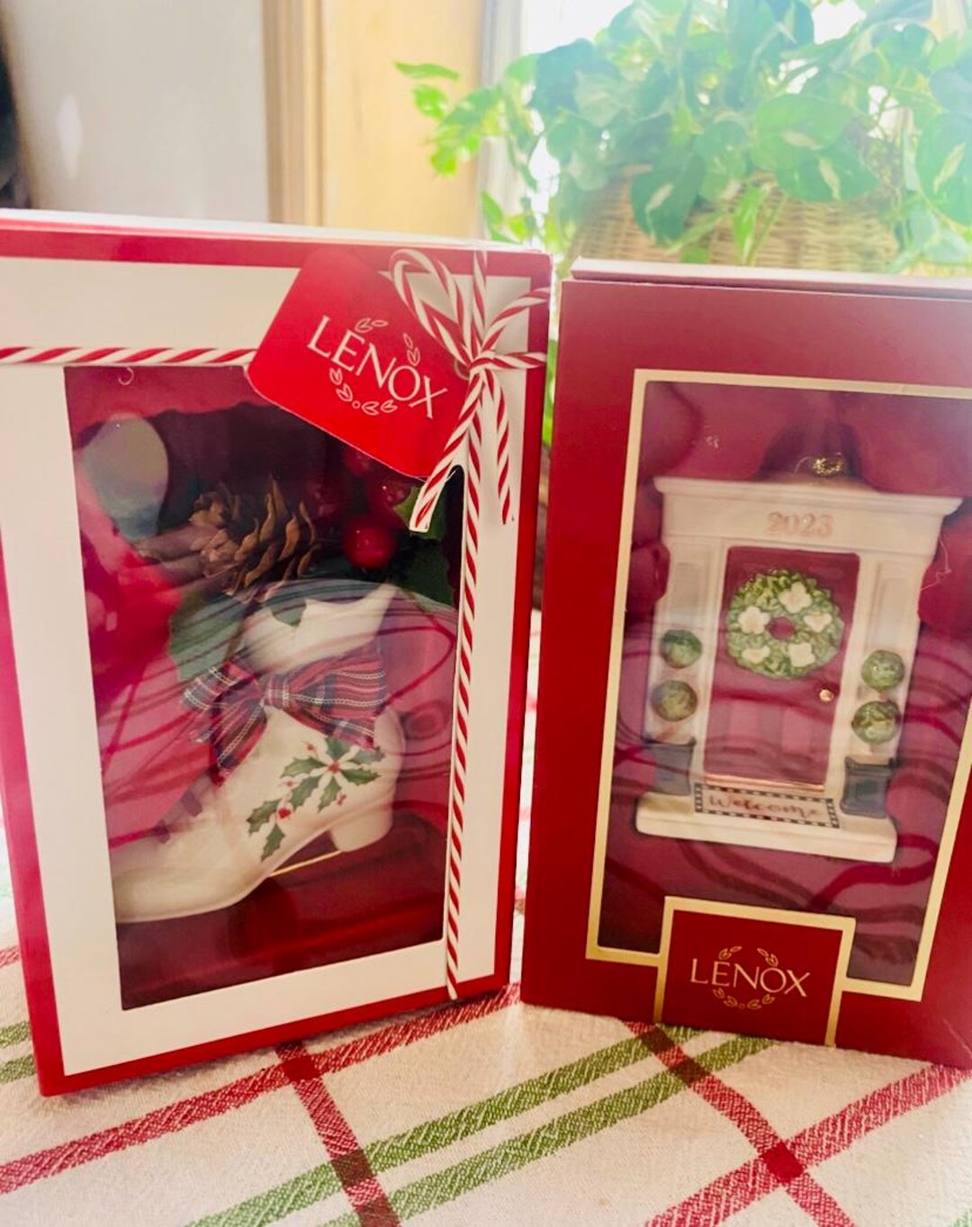 Two Lenox Christmas Tree Ornaments - Etsy