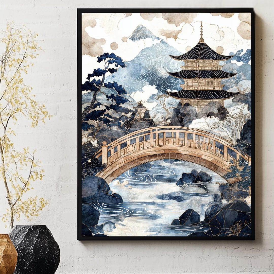 Hokusai Ukiyo-e Japanese Poster Print, Zen Japan Culture, Foamy, Wall ...