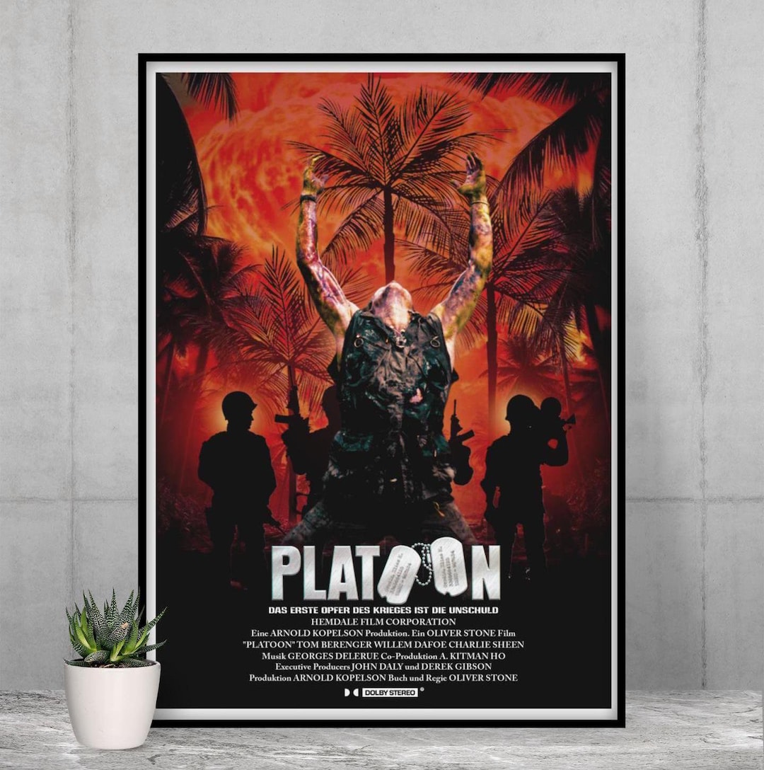 Platoon - Movie Poster | Digital Download | High Quality Ready to Print ...