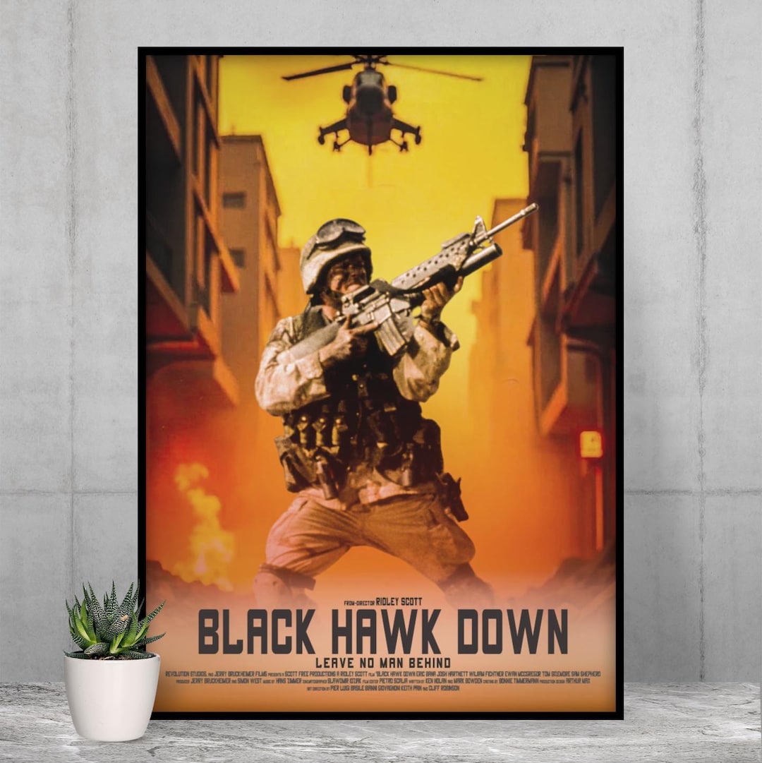 Black Hawk Down Movie Poster, Black Hawk Down Classic Movie Poster ...