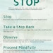 STOP Skill DBT Printable - Etsy