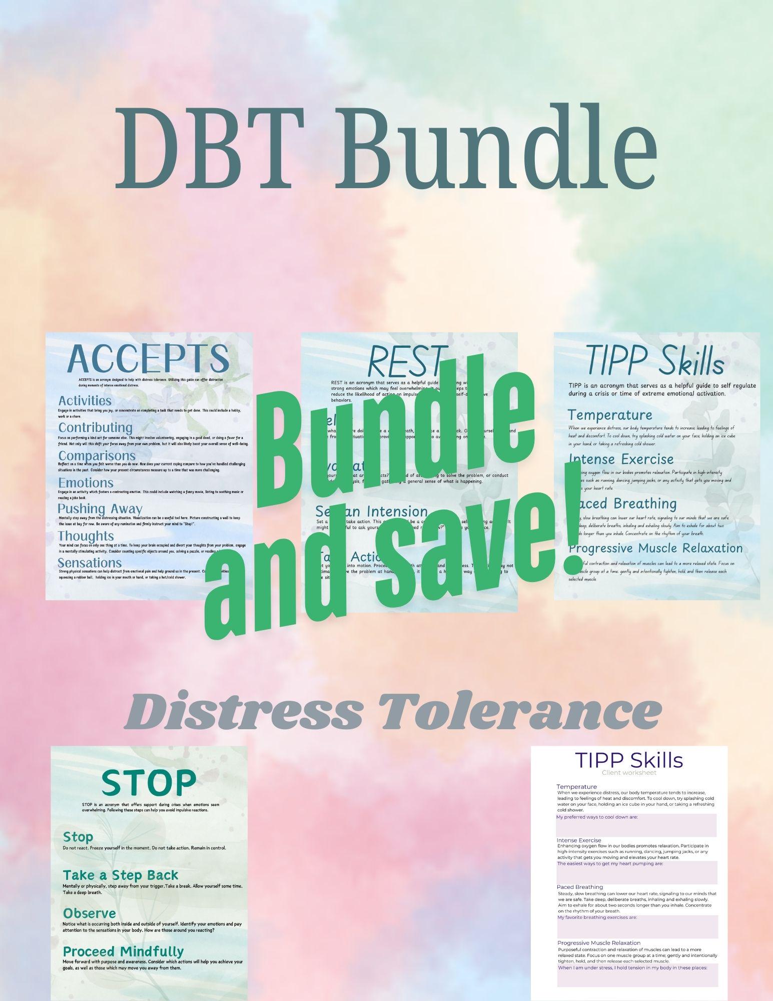 DBT Rest Skill Printable - Etsy