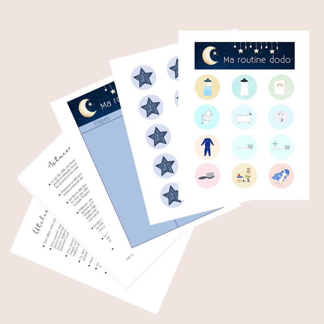 Bedtime Routine for Children, Family, Pictogram, Sleep, Digital ...