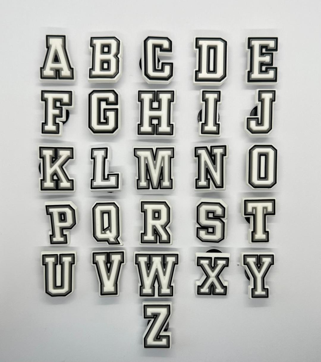 Alphabet Letter Croc Charms, Shoe Accessories - Etsy