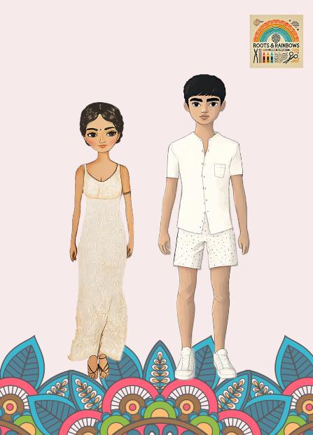 Printable Indian Paper Dolls With Traditional Outfits for Dress up Fun ...