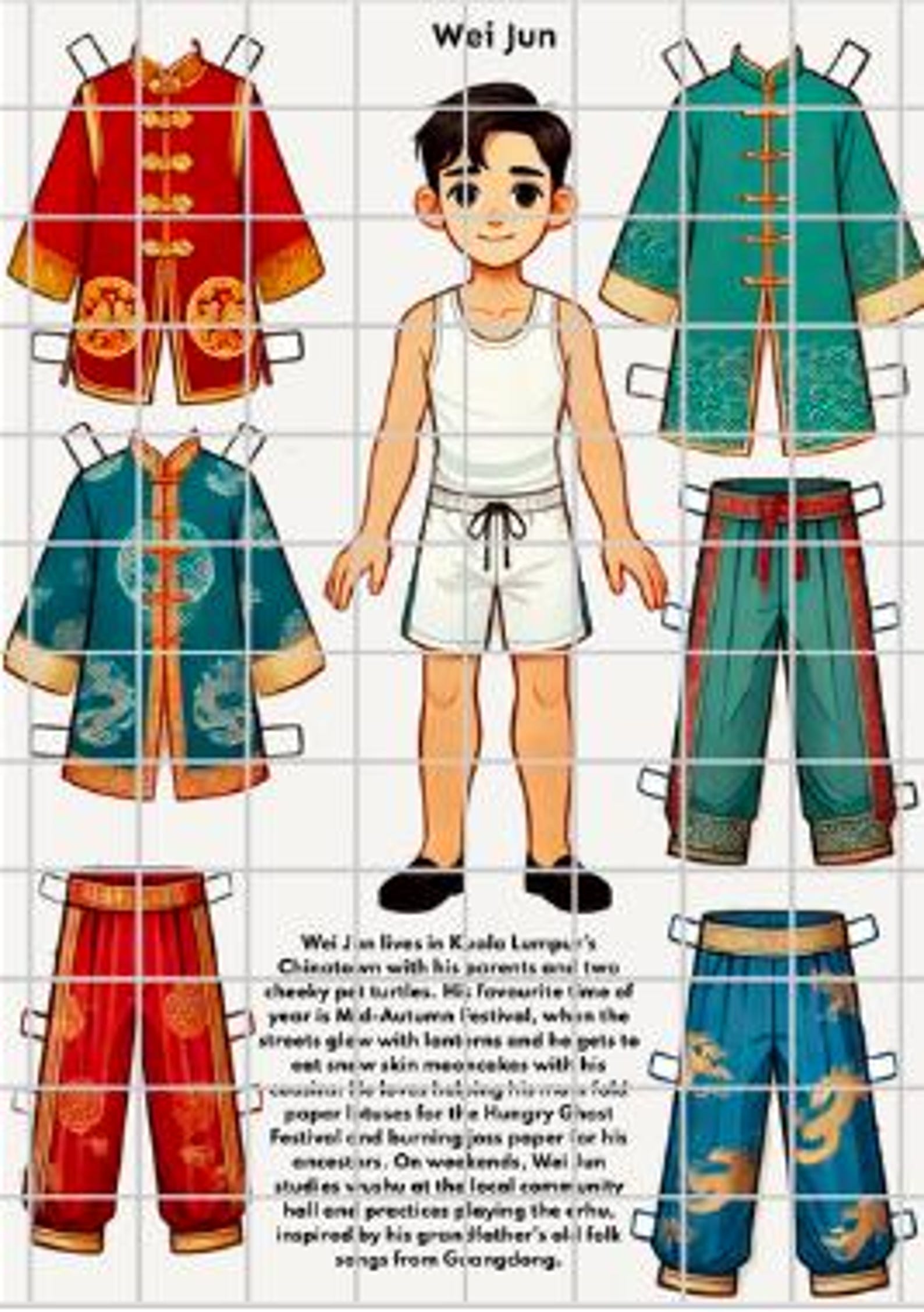 Southeast Asia Paper Dolls: Chinese, Malay, Indian (digital Download ...