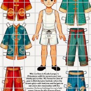 Southeast Asia Paper Dolls: Chinese, Malay, Indian (digital Download ...