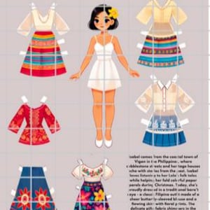 Filipino Paper Dolls | Traditional Outfit Craft (printable) - Etsy