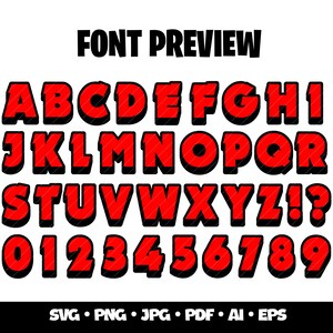 Brawl Stars police SVG Cricut Alphabet Brawl Stars lettres numérique ...