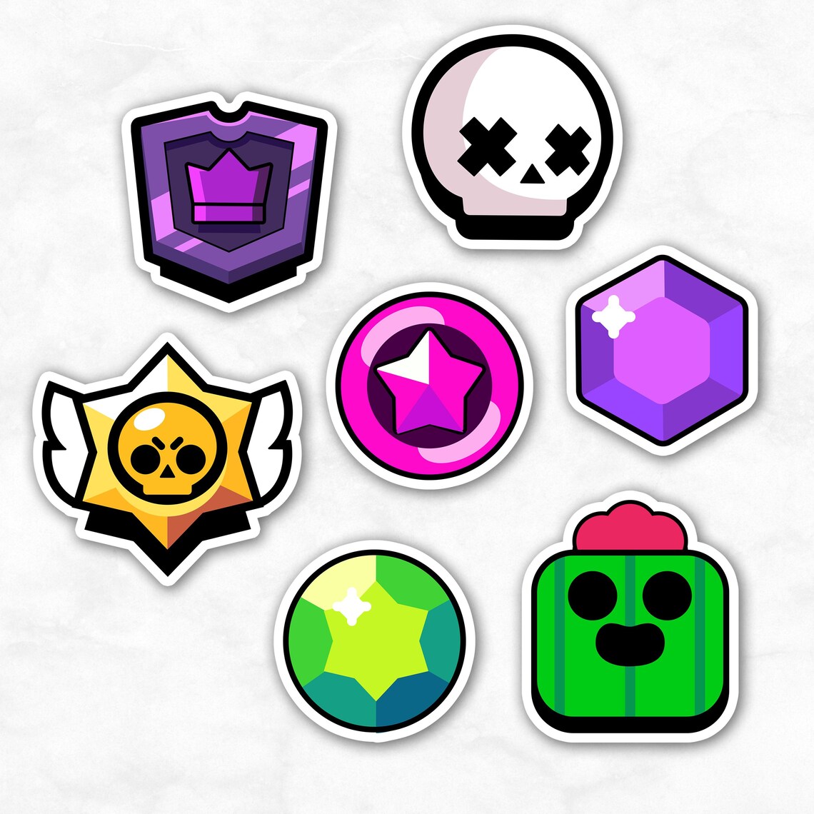 Brawl Stars SVG Bundle Gaming Clipart Icons Brawl Stars Digital ...