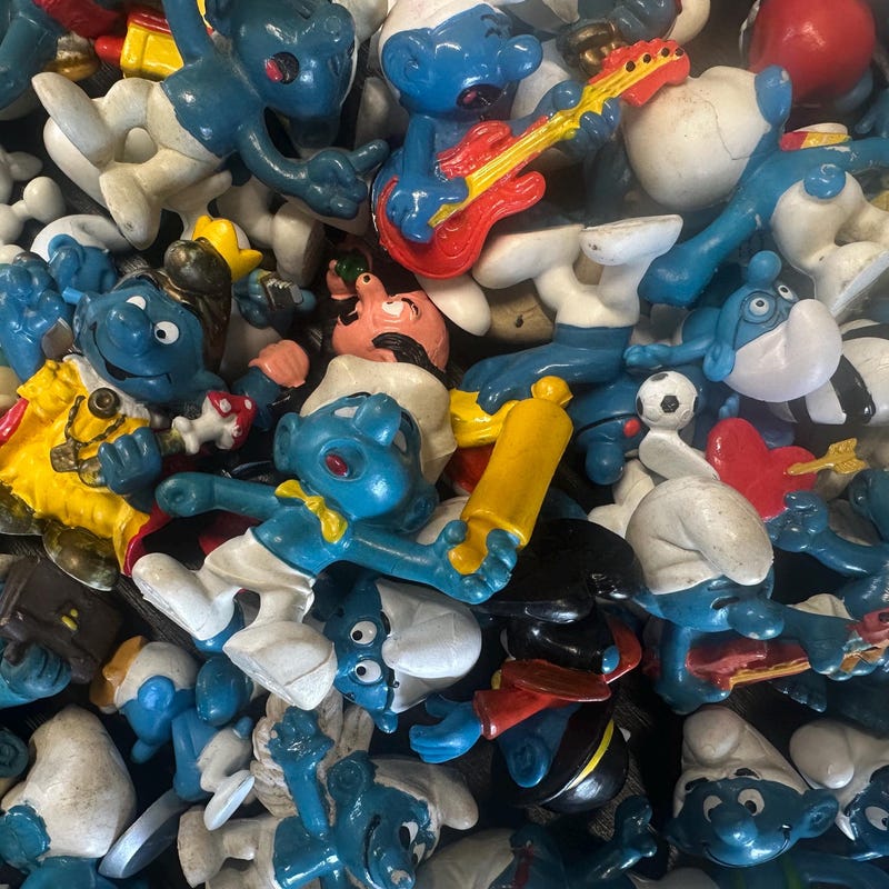 Vintage Smurf Figures Lot - Etsy UK