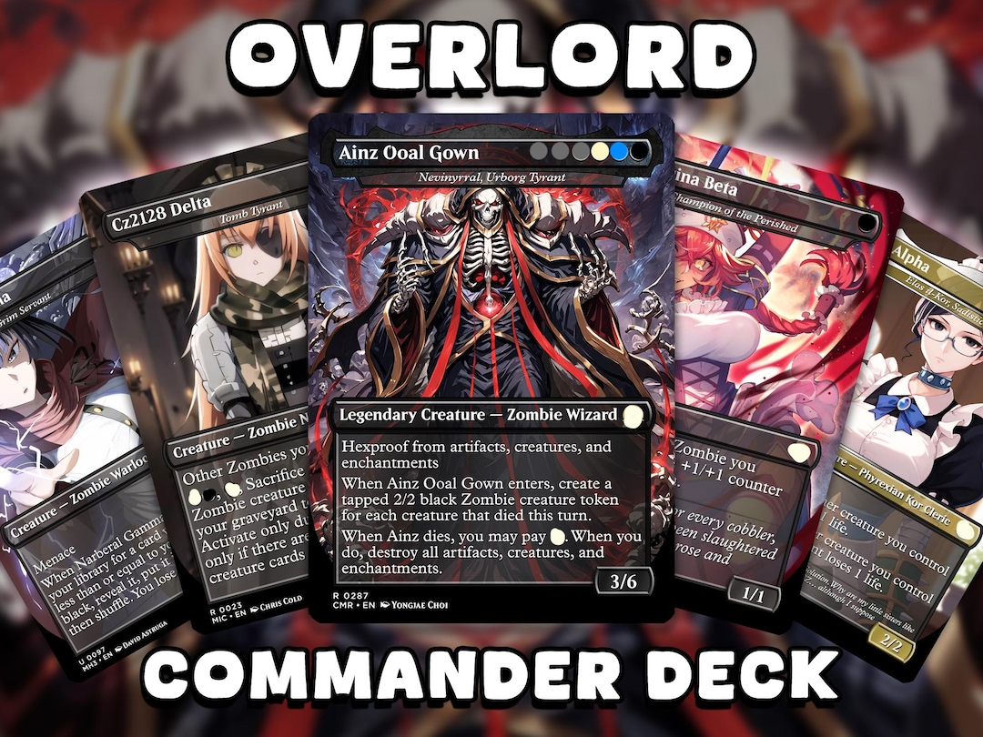 Overlord Zombie Tribal EDH Deck – Custom Anime-inspired Deck - Etsy