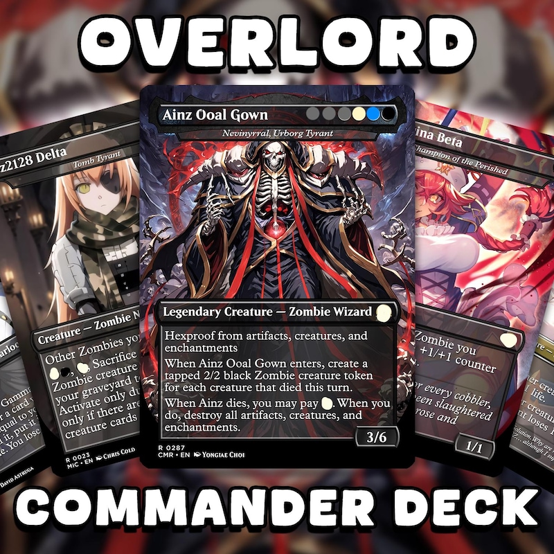 Overlord Anime Cards - Etsy