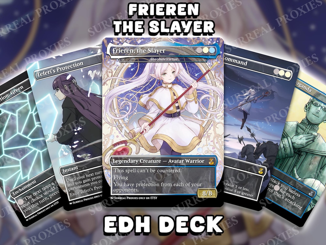 Frieren The Slayer Commander Proxy Deck Absolute Virtue Pillowfort