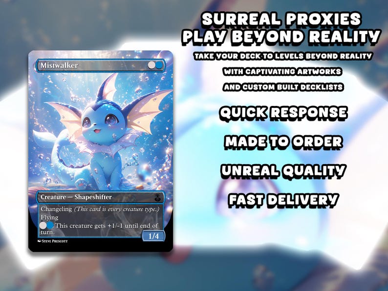 Eeveelutions Commander Deck: Custom MTG 5-color Changeling Tribal - Etsy