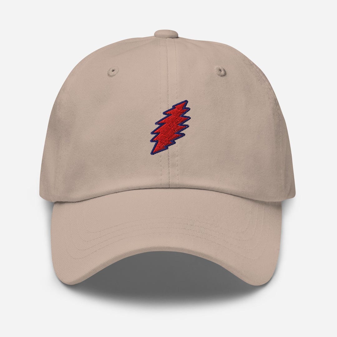 Grateful Dead Lightning Bolt Premium Dad Hat - Etsy